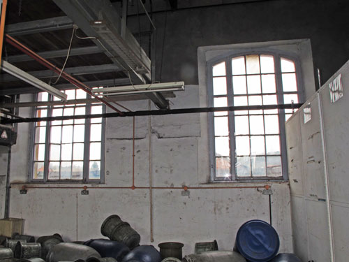 Inside the Box Room at Whitecroft Pin Factory in 1949 and 2016