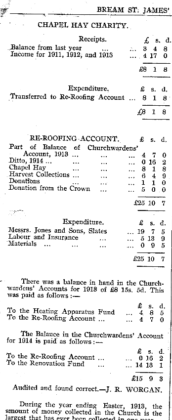 Old Parish Magazines - St James A.&M. , Bream - Aug 1914